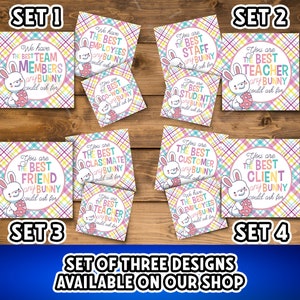 Team Members Easter Tag, Printable Best Employee Any Bunny Could Ask ...