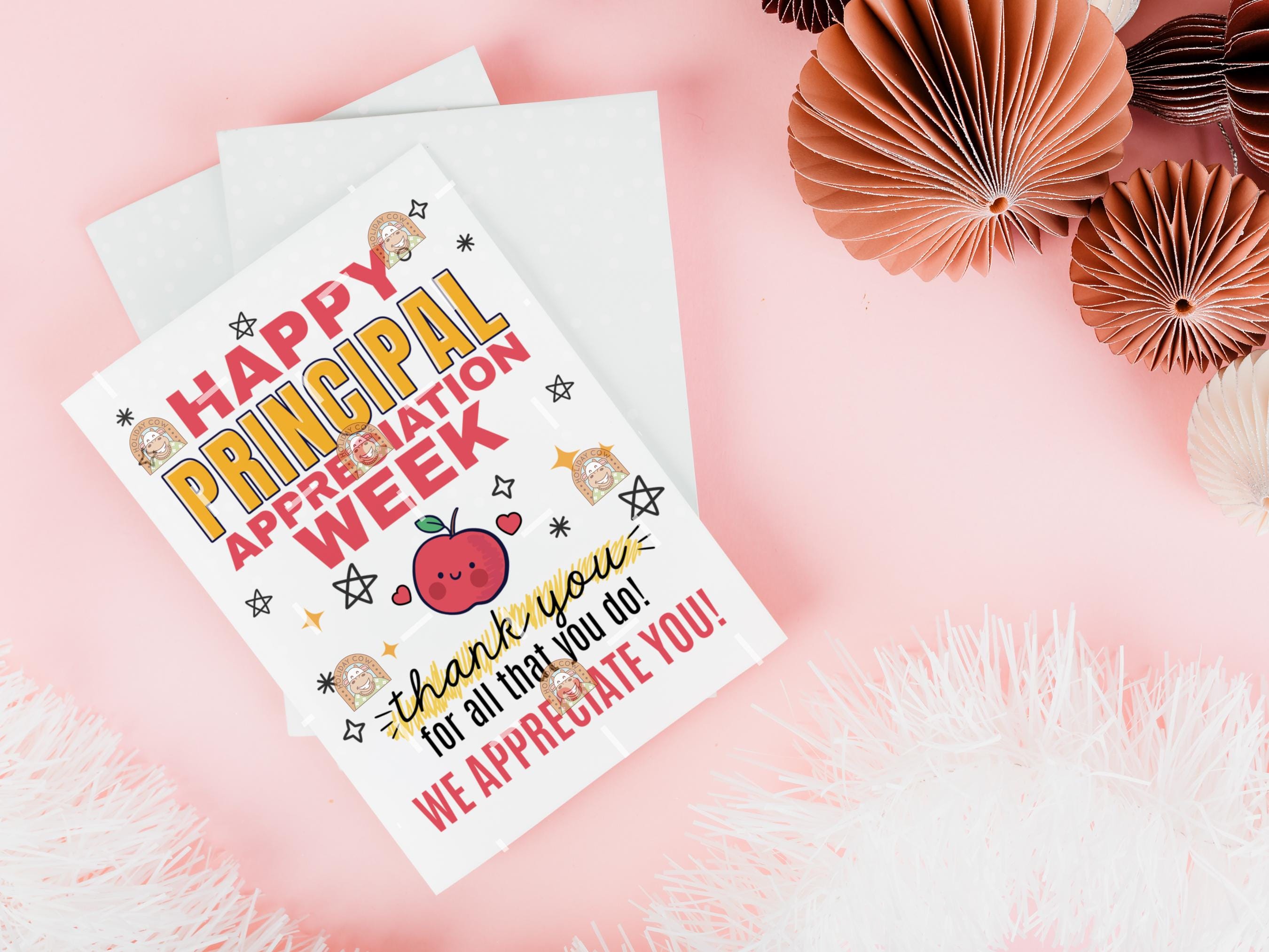 Principal Appreciation Week Card Printable, National Principals Week ...