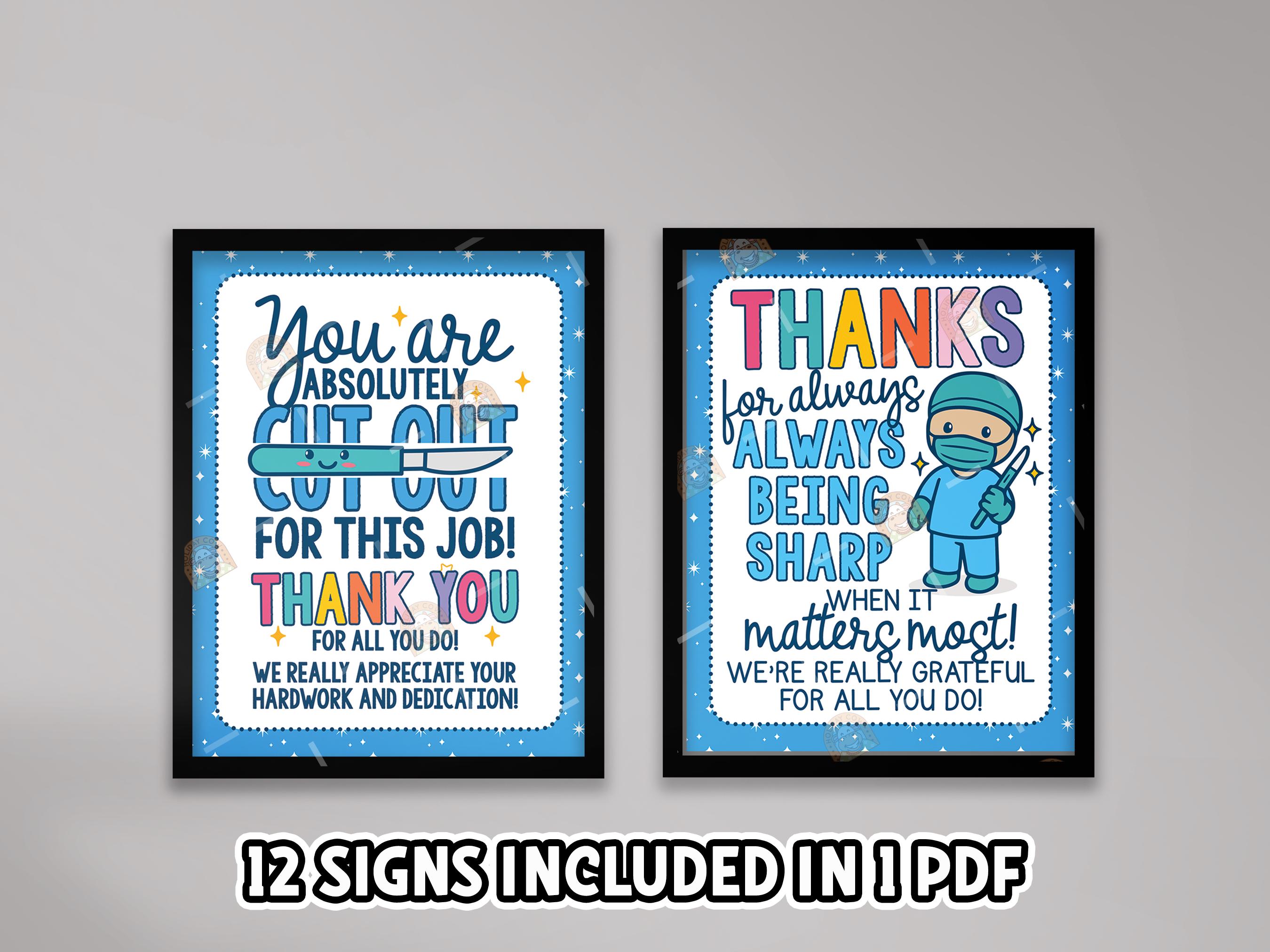 Surgical Tech Week Signs Printable, Surgical Tech Appreciation Gift ...