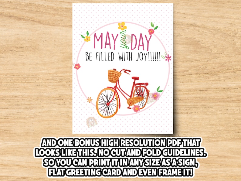 May Day Sign, Happy May Day Gift, Printable Card, Spring May Day Basket ...