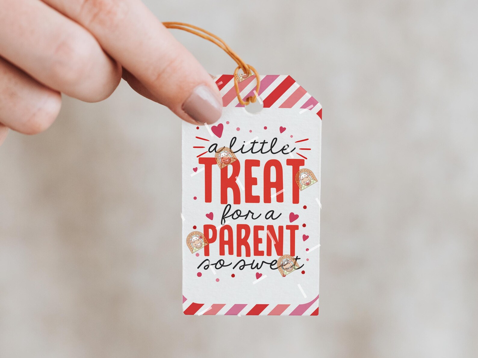 Parents Valentine Labels Printable, Thank You Parents Gift Tag, PTA ...