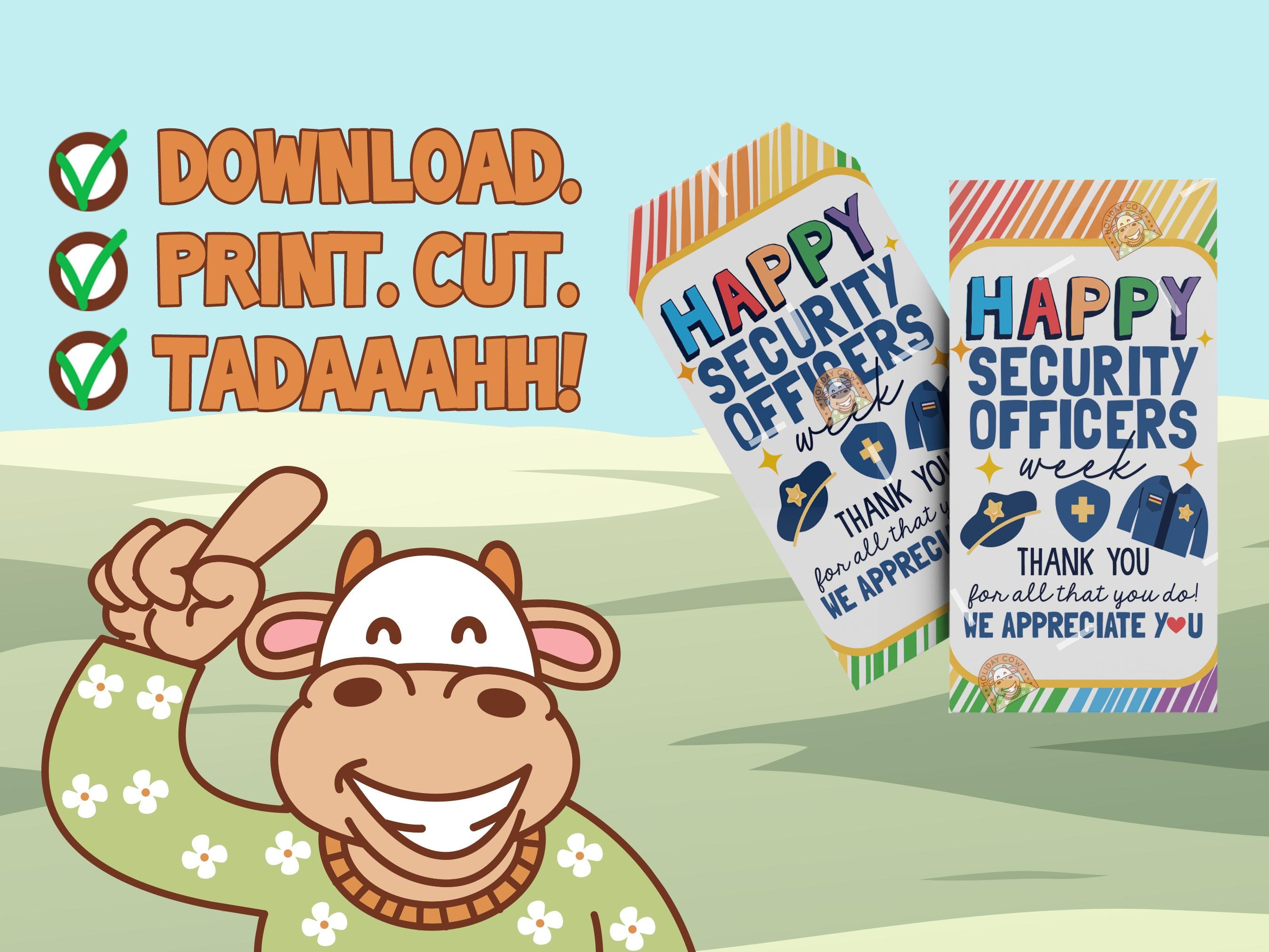 Security Officers Week Tags Printable, Security Officers Appreciation ...