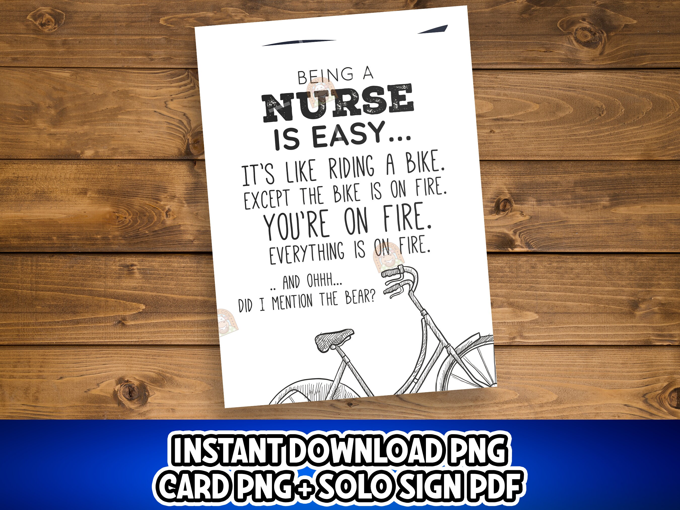 School Nurse Gift, Printable Nurse Appreciation Card, National Nurses ...
