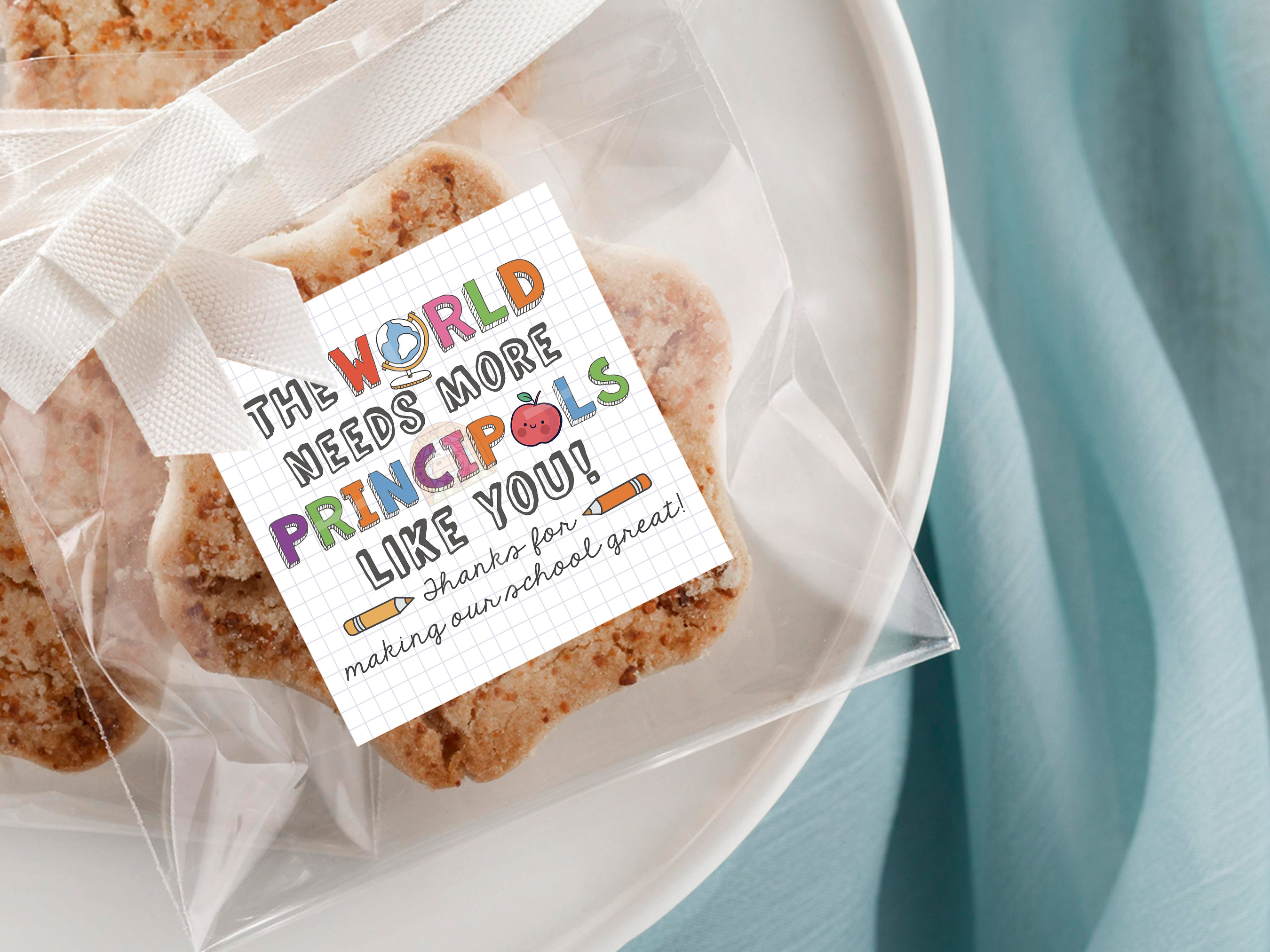 Principal Appreciation Tag, School Principal Gift Tag Printable ...