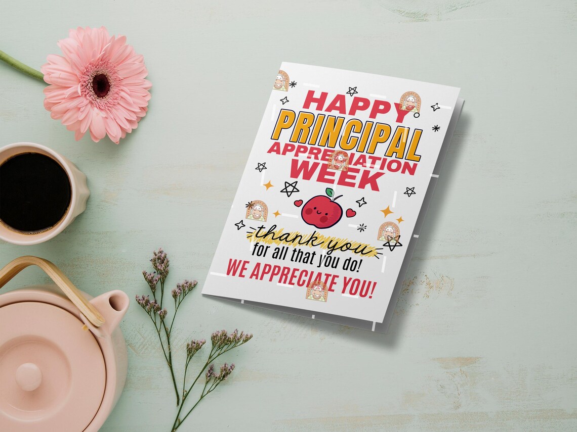 Principal Appreciation Week Card Printable, National Principals Week ...