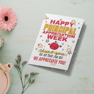 Principal Appreciation Week Card Printable, National Principals Week ...