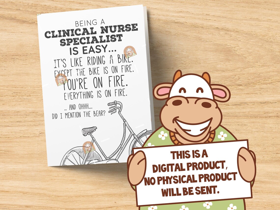 CNS Week Card Printable, CNS Thank You Card, Clinical Nurse Specialist ...