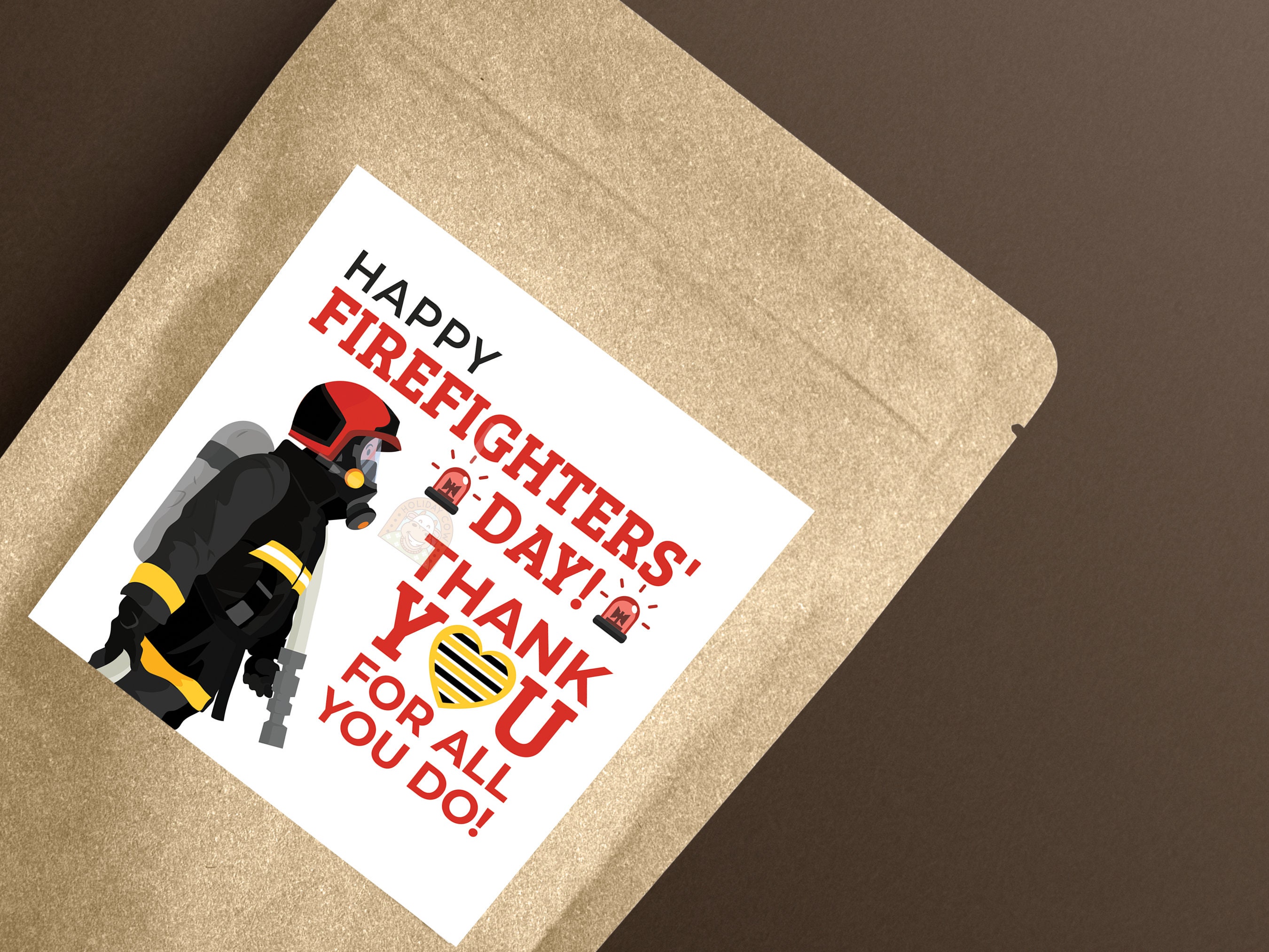 Firefighter Day Gift Tags Printable, Firefighter Appreciation Tags ...