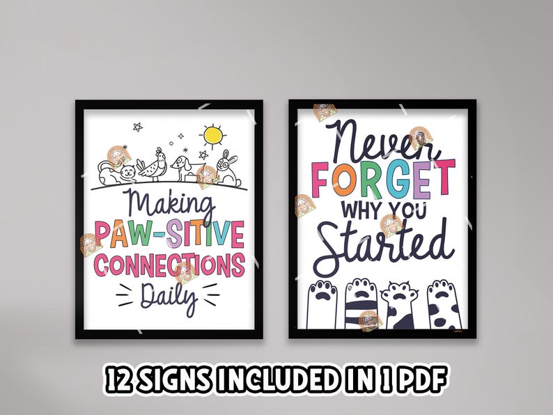Veterinary Receptionist Week Signs Printable, Veterinary Receptionist ...