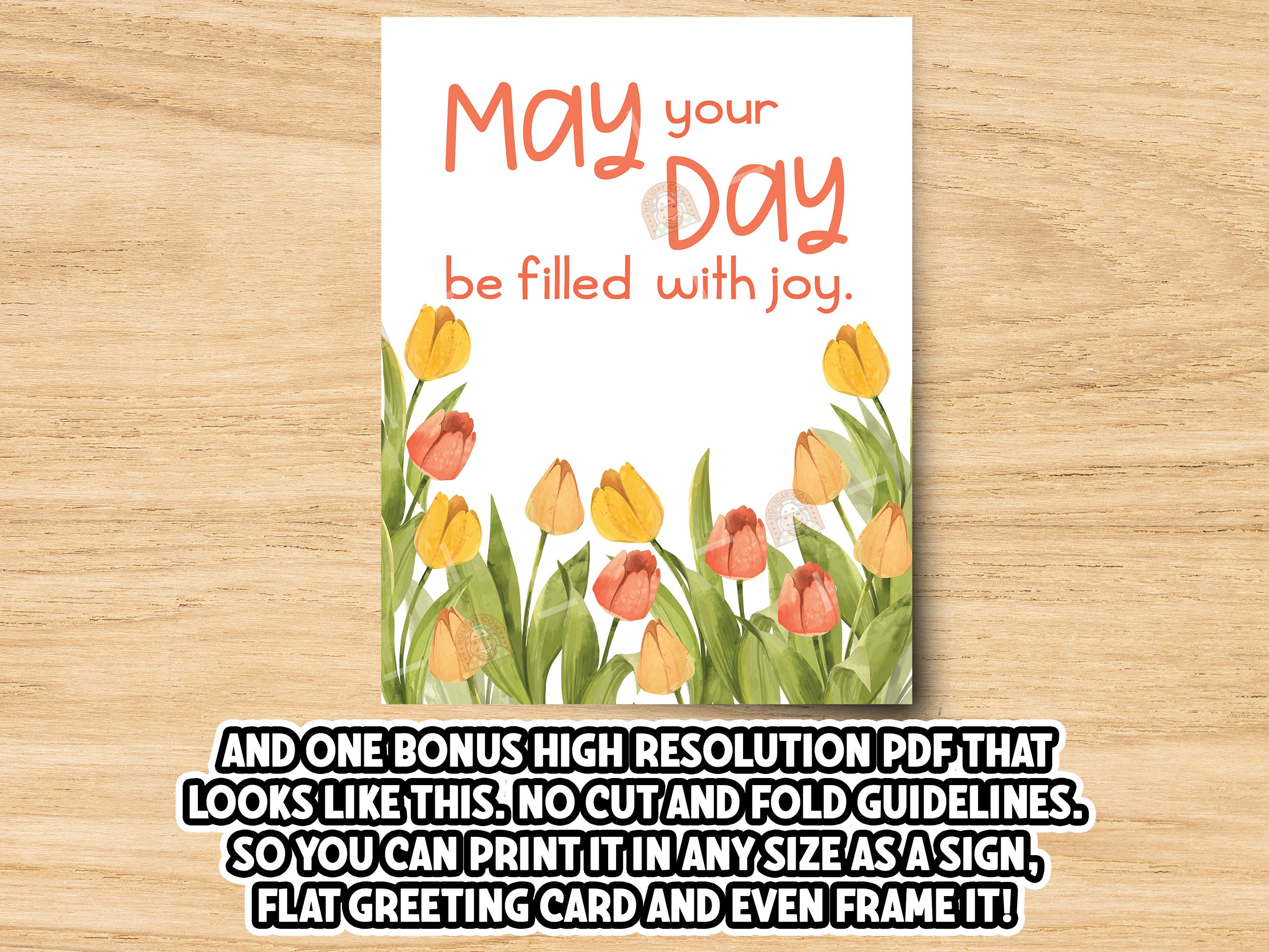 Happy May Day Printable Card, May Day Sign, May Day Decoration, May Day ...