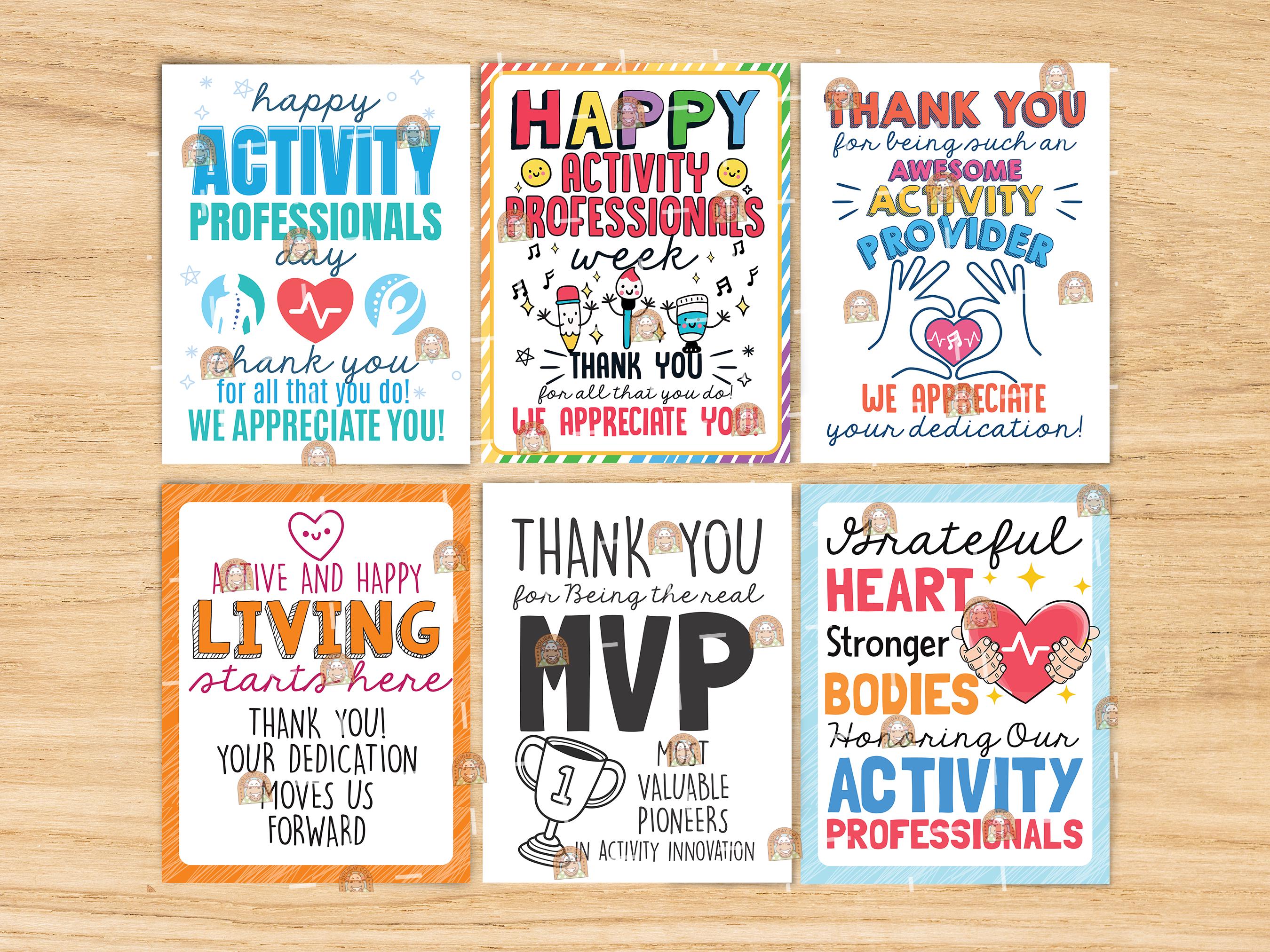 Activity Professionals Week Printable Signs, Activity Professionals ...