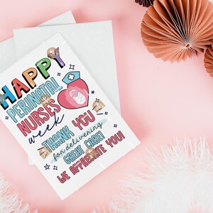 Perinatal Nurses Week Card Printable, Thank You Perinatal Nurse ...