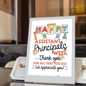 Assistant Principals Week Gift Printable, Assistant Principal ...