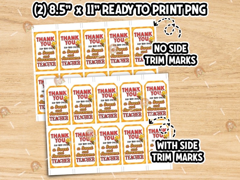 Printable Teacher Appreciation Gift Tag, Thank You for Bee-ing Teacher ...