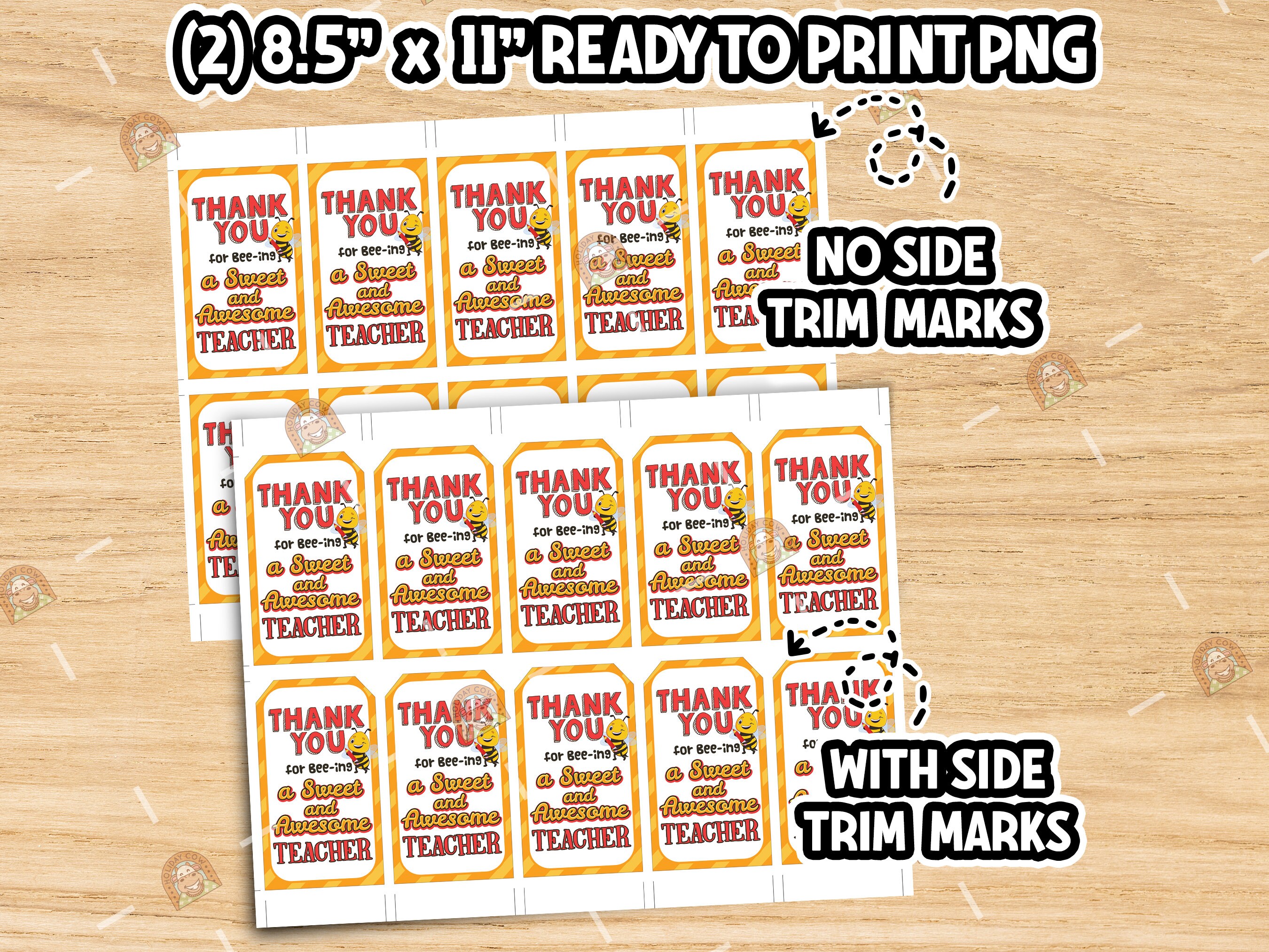 Printable Teacher Appreciation Gift Tag, Thank You for Bee-ing Teacher ...