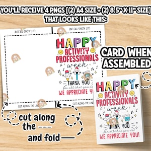 Activity Professionals Week Printable Card, Activity Professionals ...