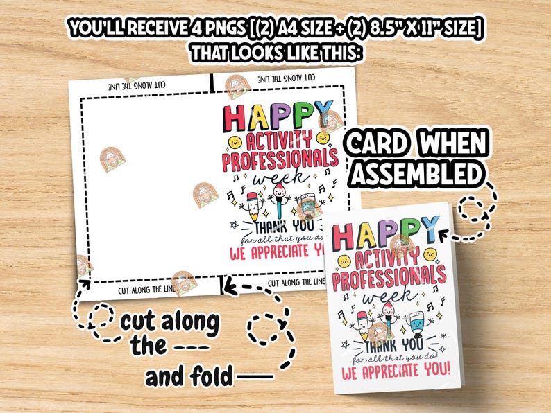 Activity Professionals Week Printable Card, Activity Professionals ...
