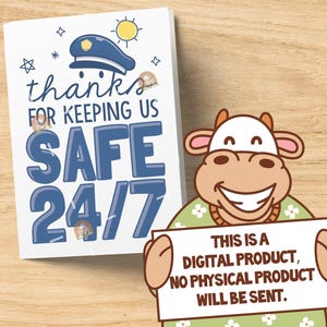 Security Officers Appreciation Gift Printable, Police Officers Week ...