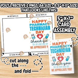 Pharmacy Tech Day Card Printable, Pharmacy Technician Day Gift ...