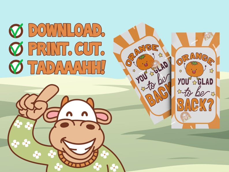 Lunchroom Back to School Tag, Printable First Day of School Tag for ...