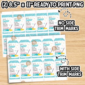 EVS Week Gift Tag Printable, Housekeeping Gift Tag, National Custodian ...