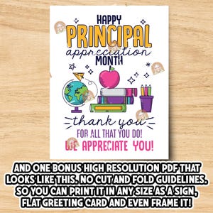 Principal Appreciation Month Card Printable, National Principals' Month ...