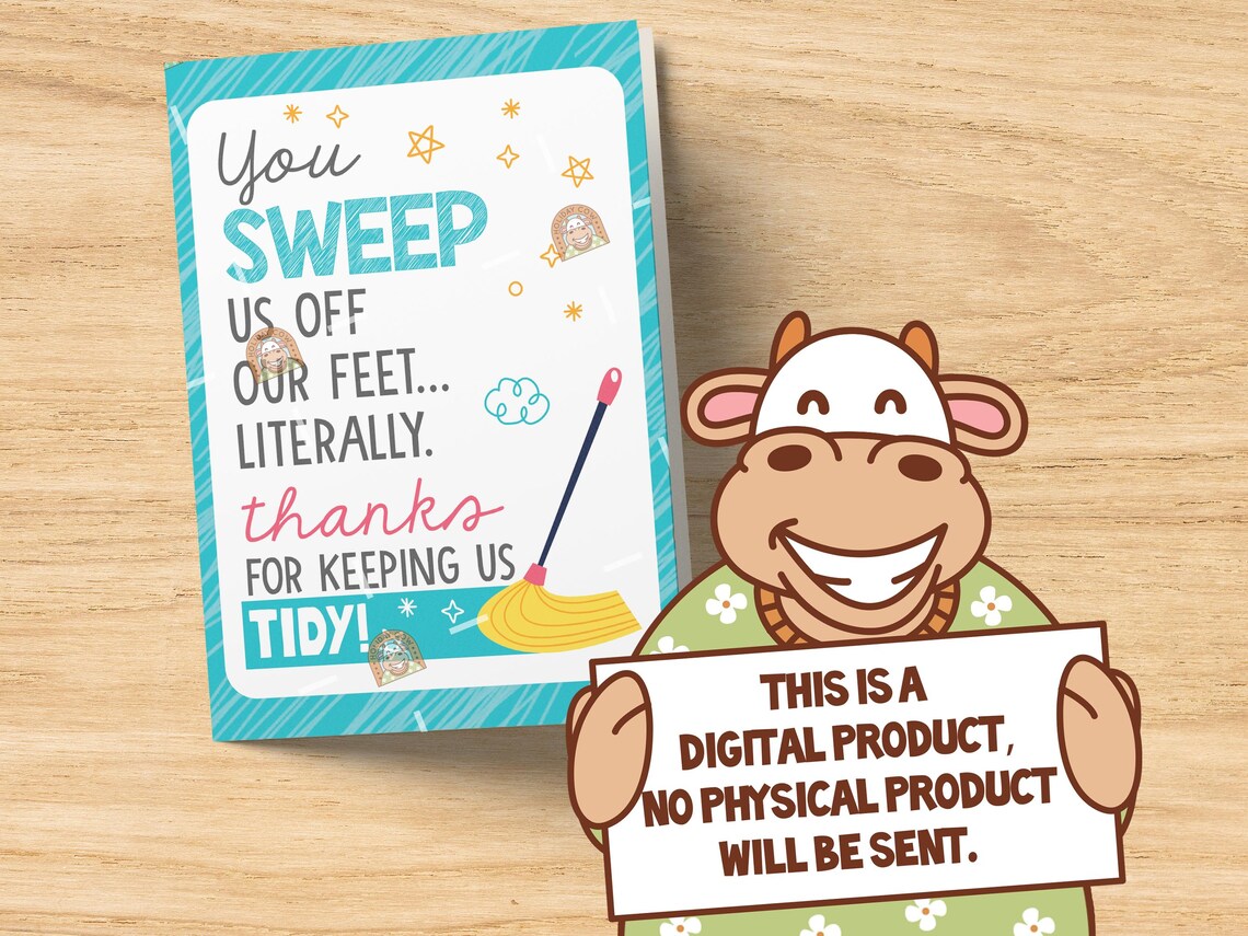 Custodian Appreciation Printable, Custodian Day Sign, Thank You ...