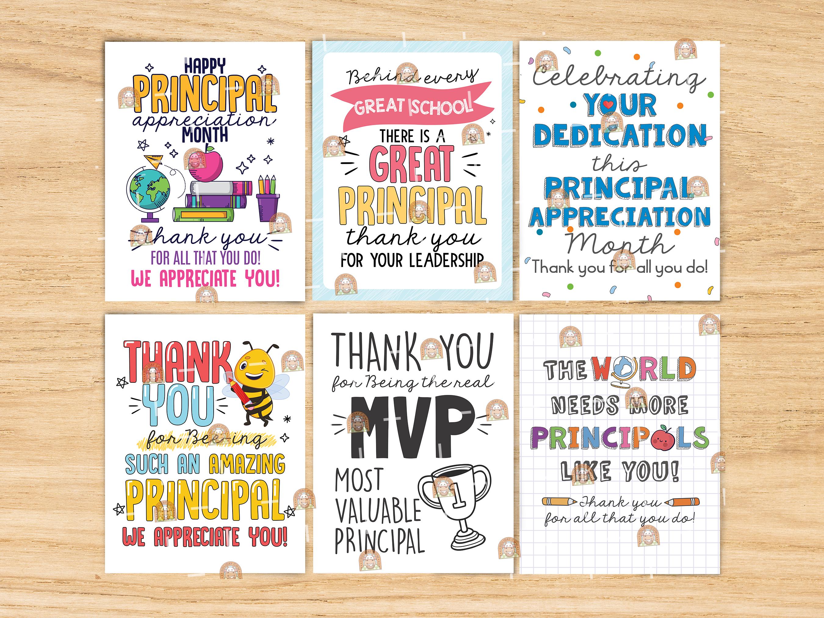 Principal Appreciation Month Sign Printable, National Principals' Month ...