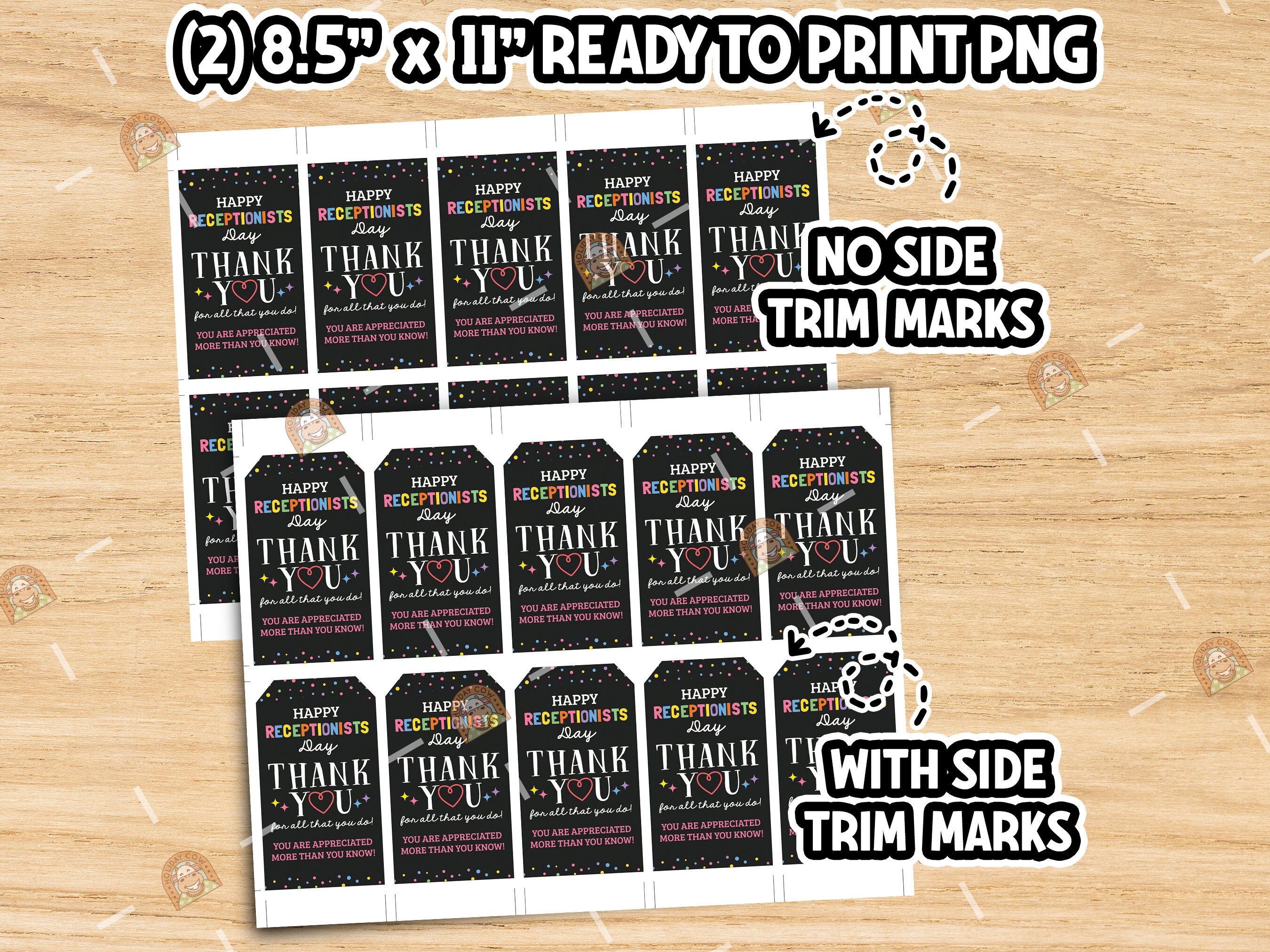 Receptionists Gift Tags Printable, Receptionists Day Tag, Receptionist ...