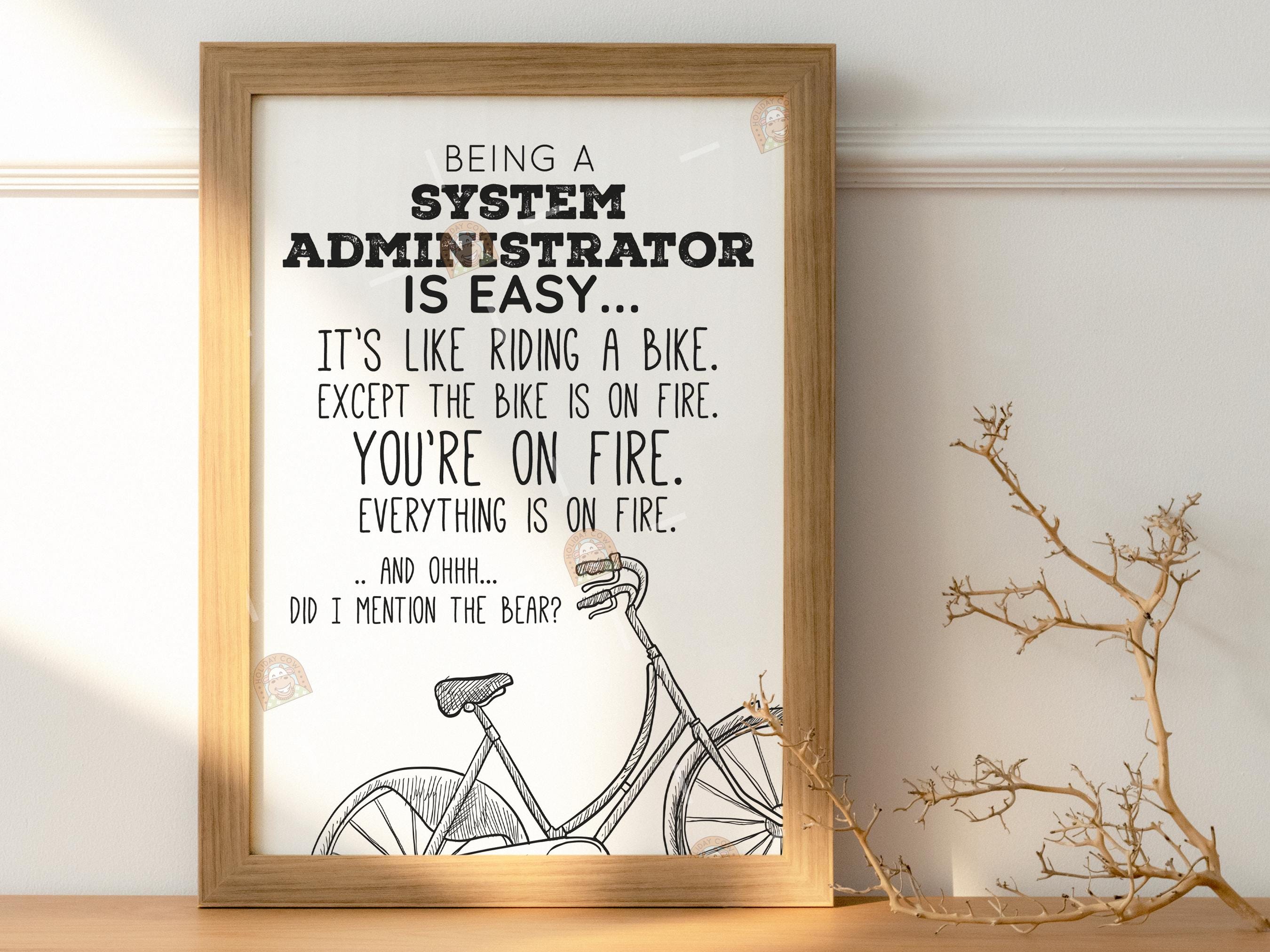 Sysadmin Gift, System Administrator Day Card Printable, System Admin ...