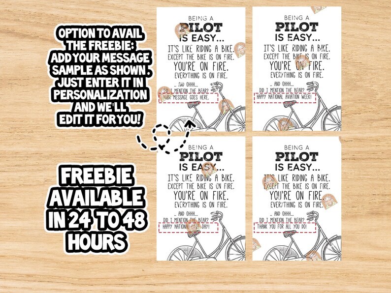 Pilot Card Printable, National Aviation Week Gift, Aviation ...