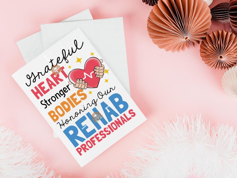 National Rehabilitation Week Card Printable, Happy Rehab Week Sign ...