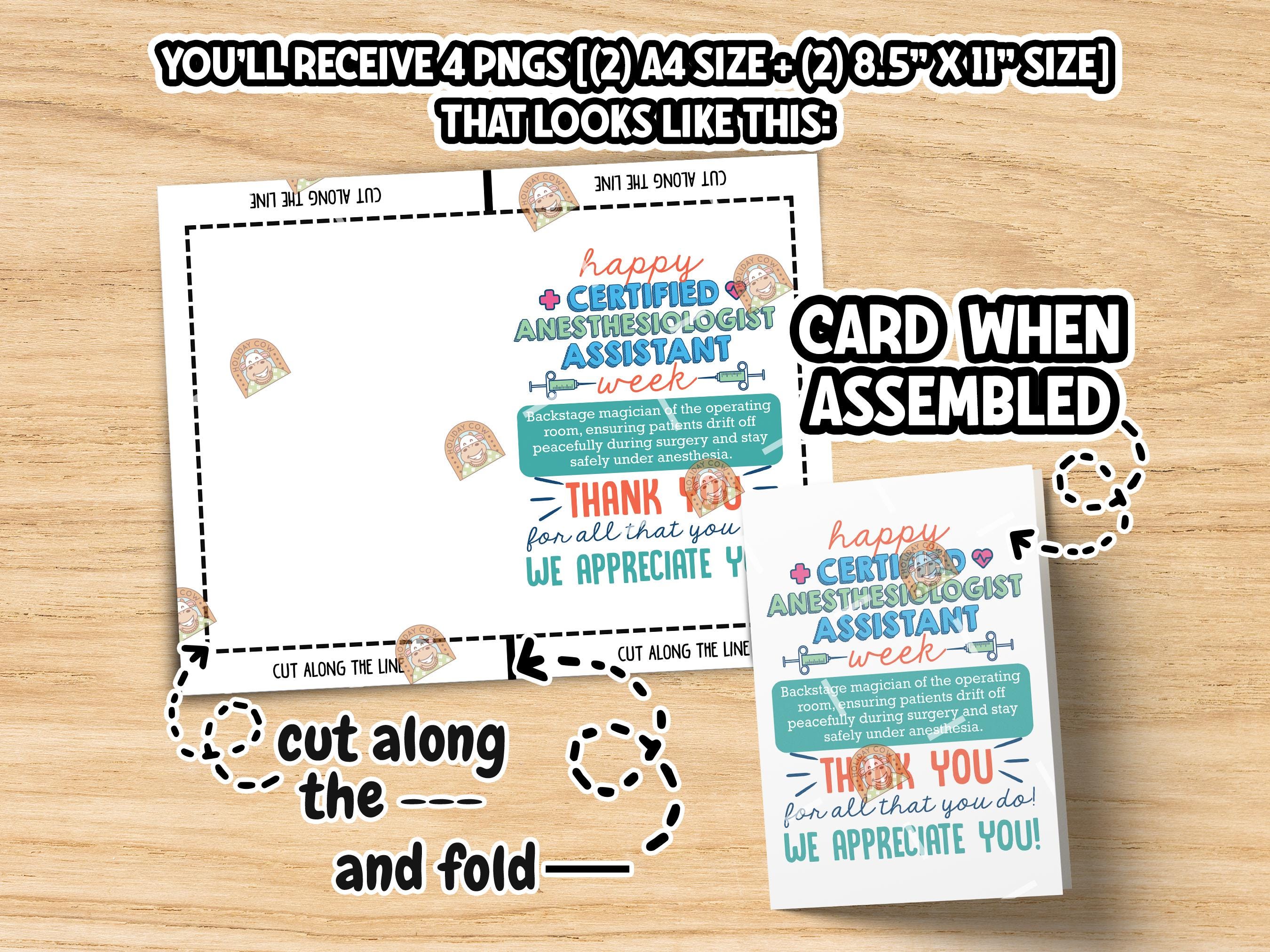 CAA Week Gift, Printable CAA Week Card, National Certified ...
