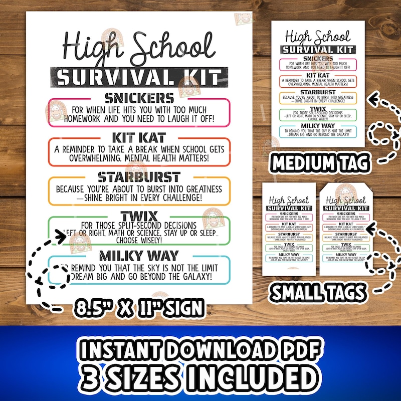 High School Survival Kit - Etsy