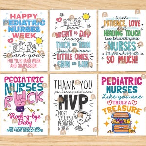 Pediatric Nurses Week Sign Printable, Thank You Pediatric Nurse Gift ...