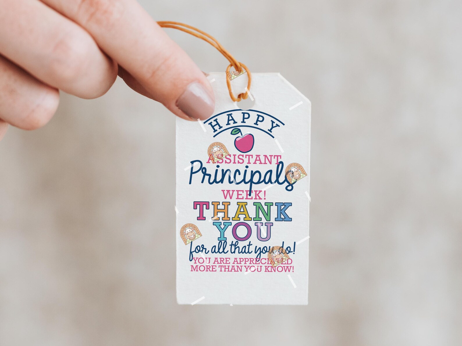 Printable Assistant Principals Week Gift Tag, Assistant Principal Week ...