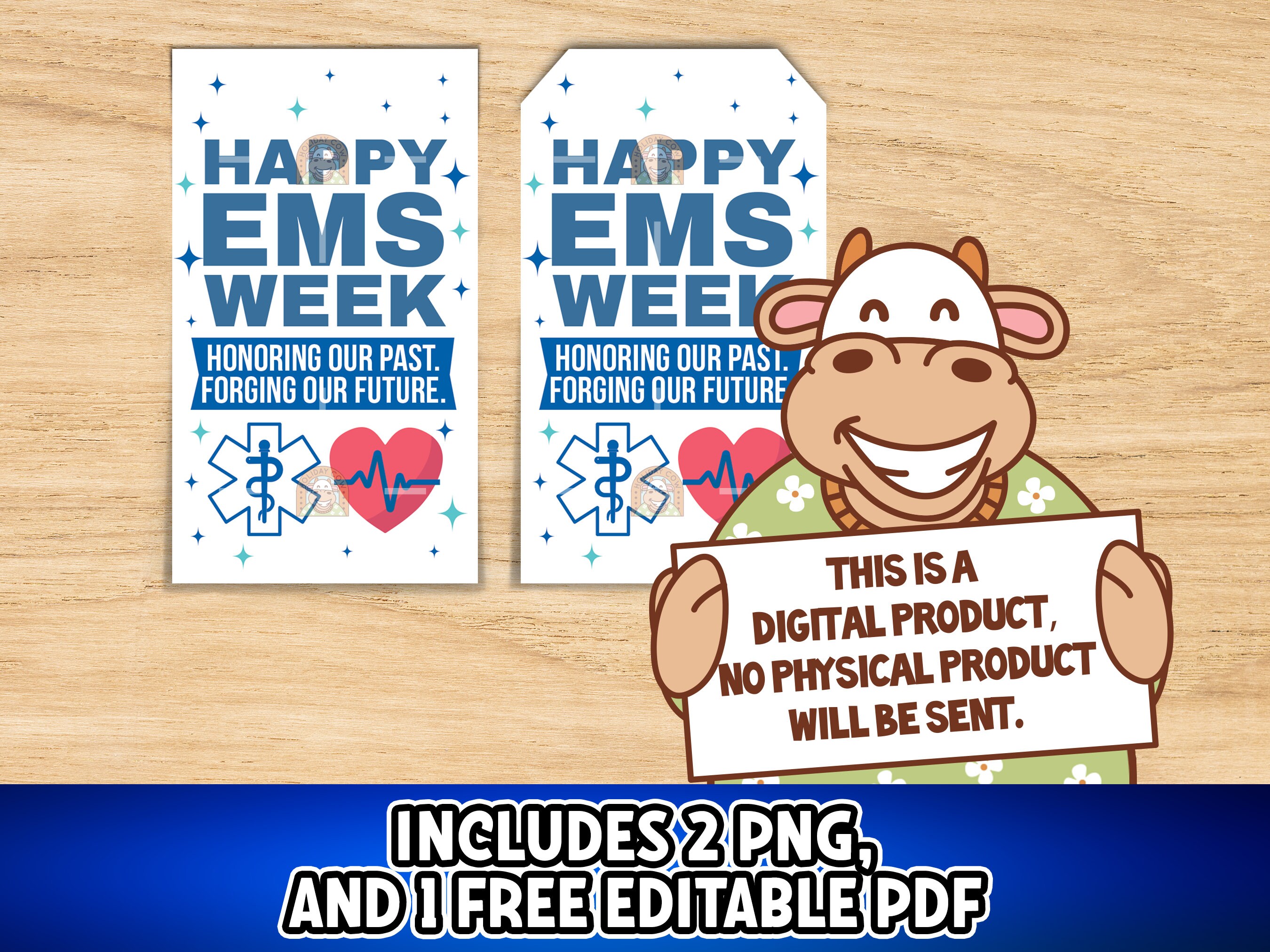 EMS Week Gift Tag, Ems Week Tag Printable, Ems Appreciation Tag ...