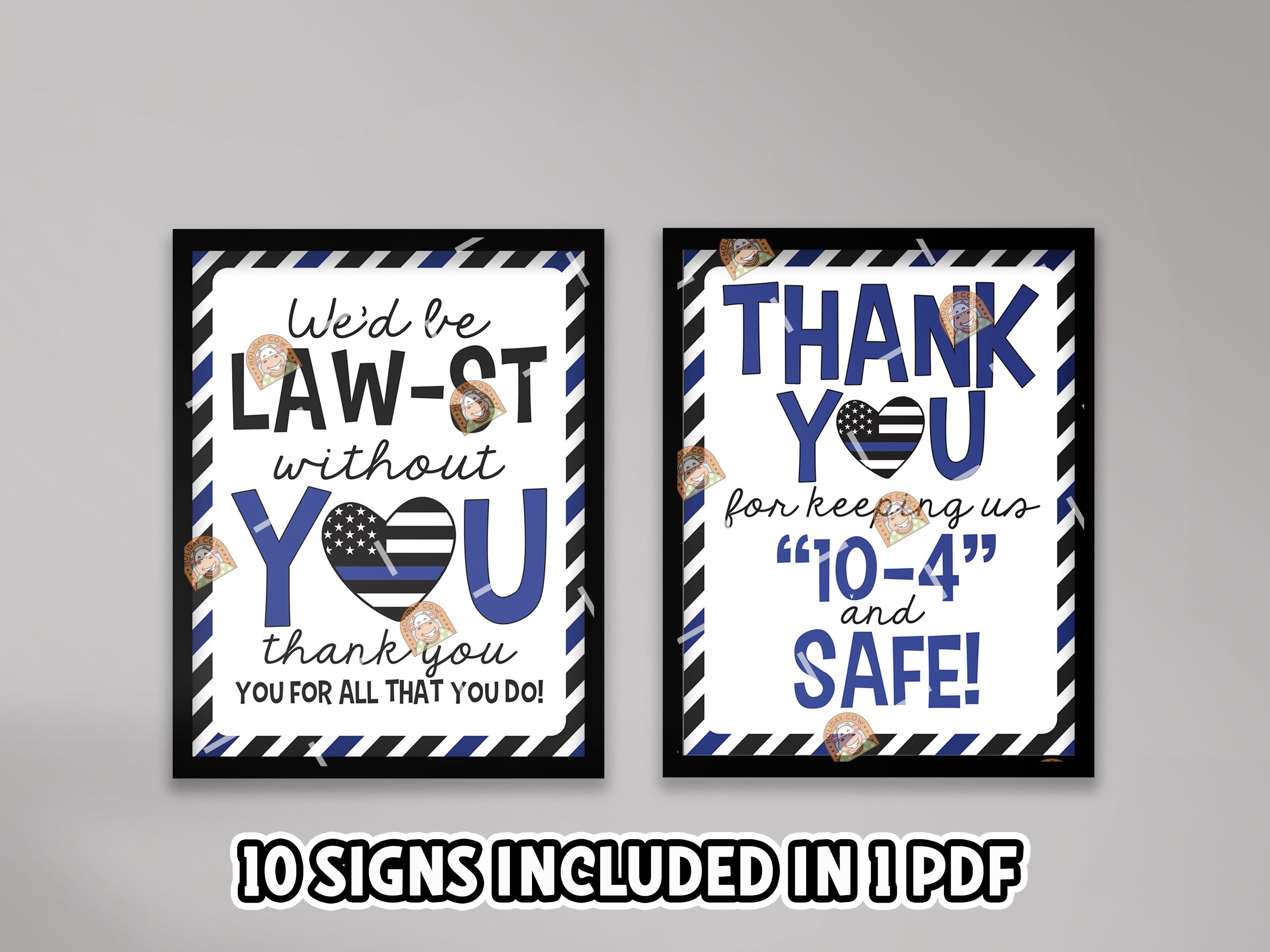 Police Week Signs Printable, National Police Officers Week Posters ...