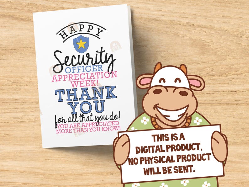 Security Officers Week Sign Printable, Security Officers Appreciation ...