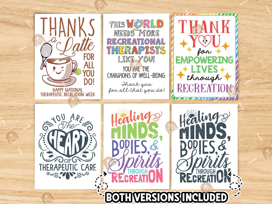 National Therapeutic Recreation Week Signs Printable, Recreational ...