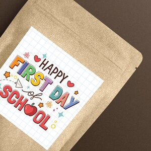 First Day of School Tag, Back to School Tags Printable, 1st Day School ...
