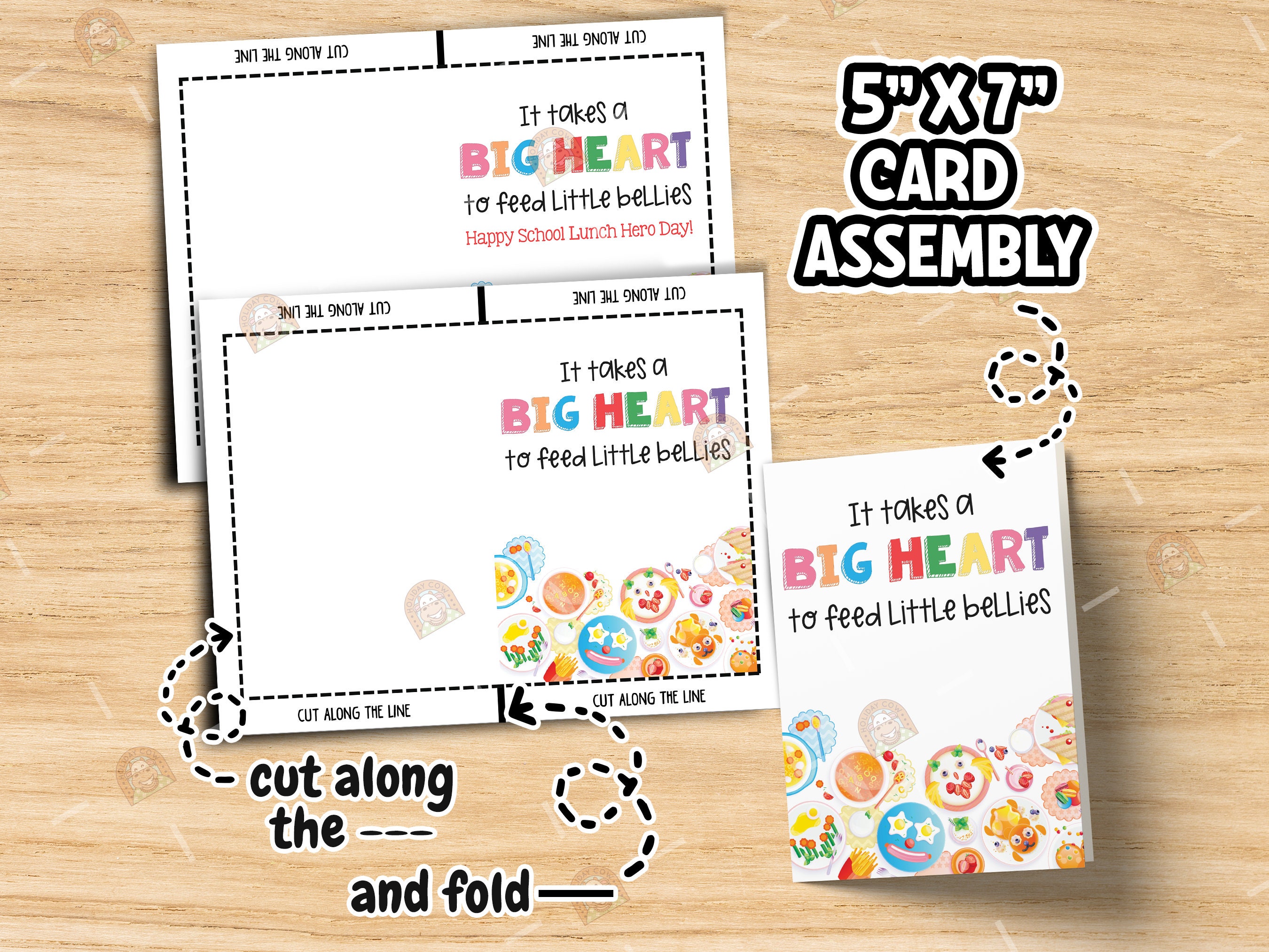 Personalized School Lunch Hero Day Card Printable, School Lunch Hero ...