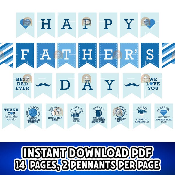Fathers Day Banner - Etsy
