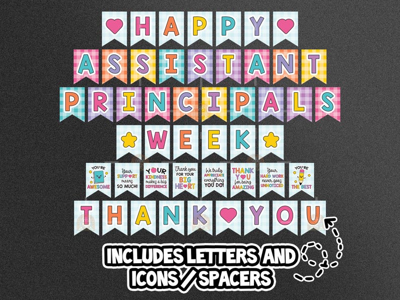 Assistant Principals Week Banner Printable, Assistant Principal ...