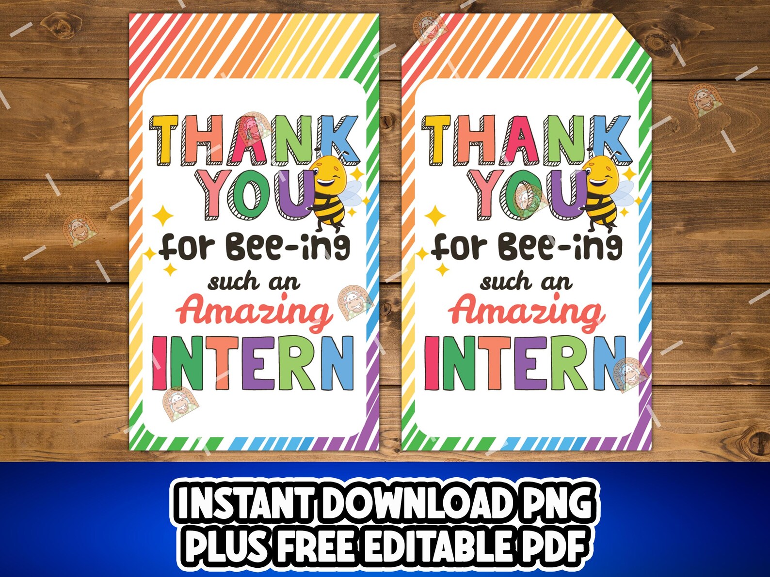Intern Tag, Printable Tags for Intern, National Intern Day Gift Tags ...
