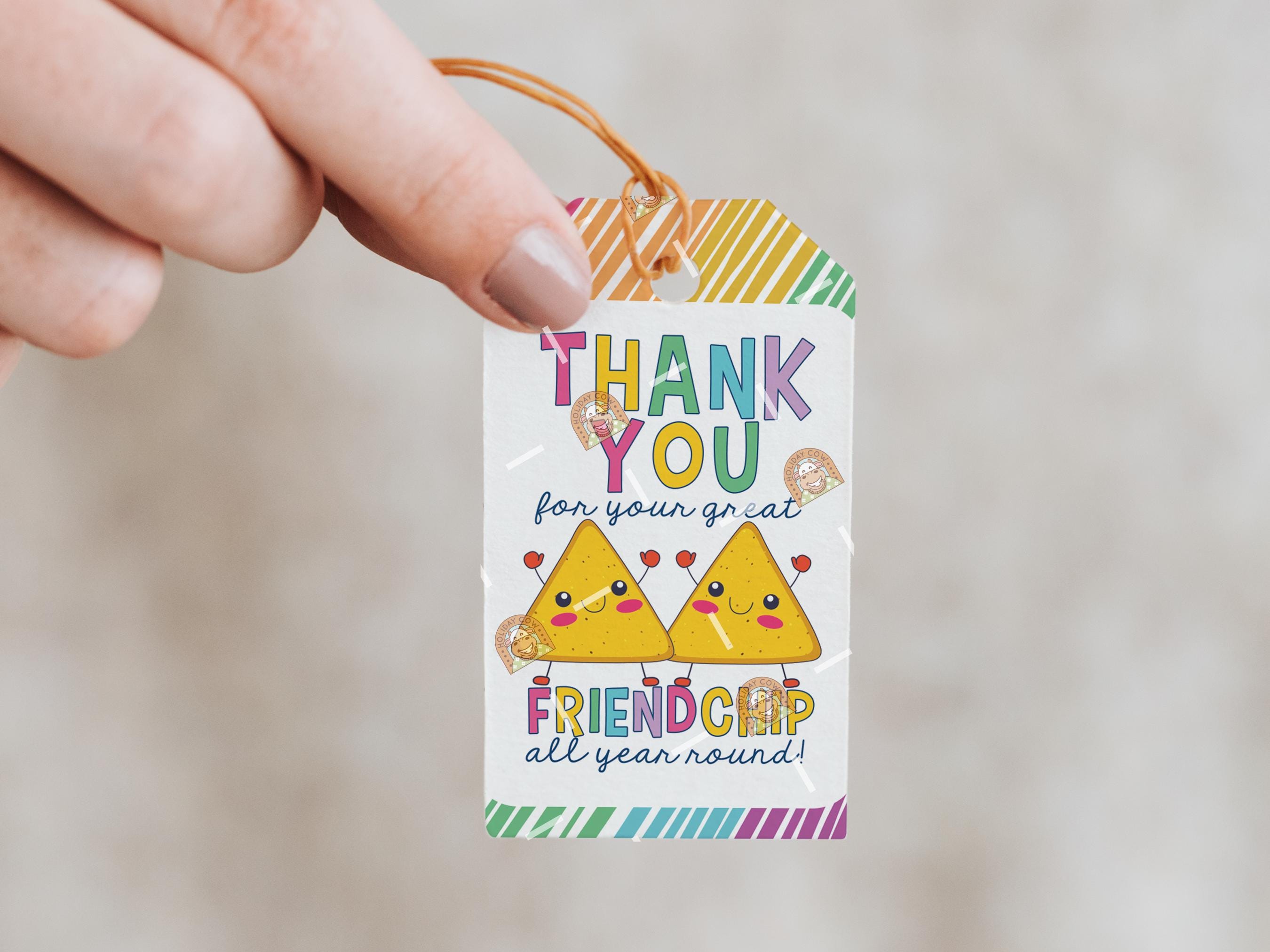 Last Day of School Tag Printable, Classroom Treat Tag for Friend Chip ...