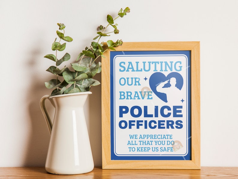 Police Week Sign Printable Bundle, National Police Officers Week ...