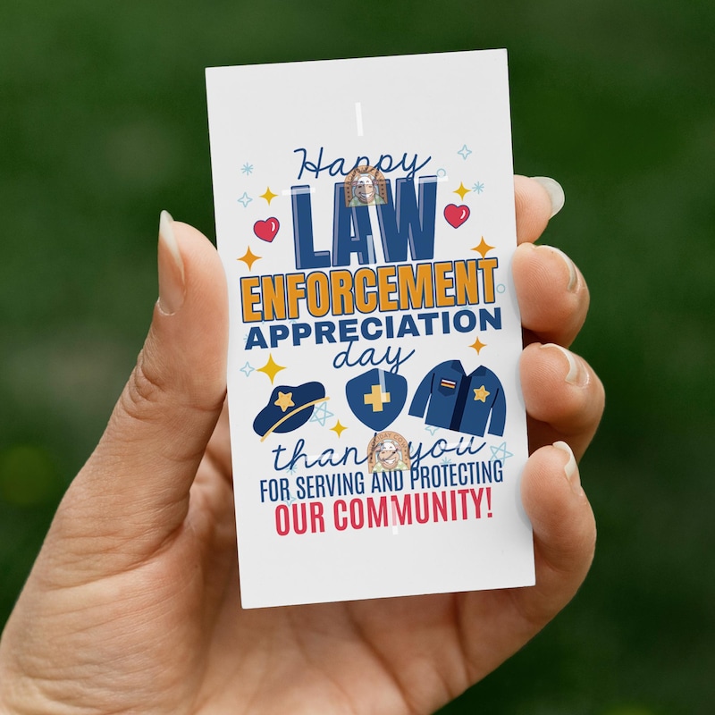 Law Enforcement Day Card - Etsy