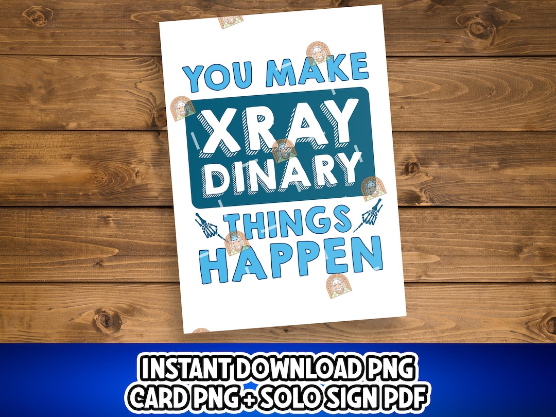 Xray Tech Week Gift Printable, Xray Tech Gift, Thank You Xray ...