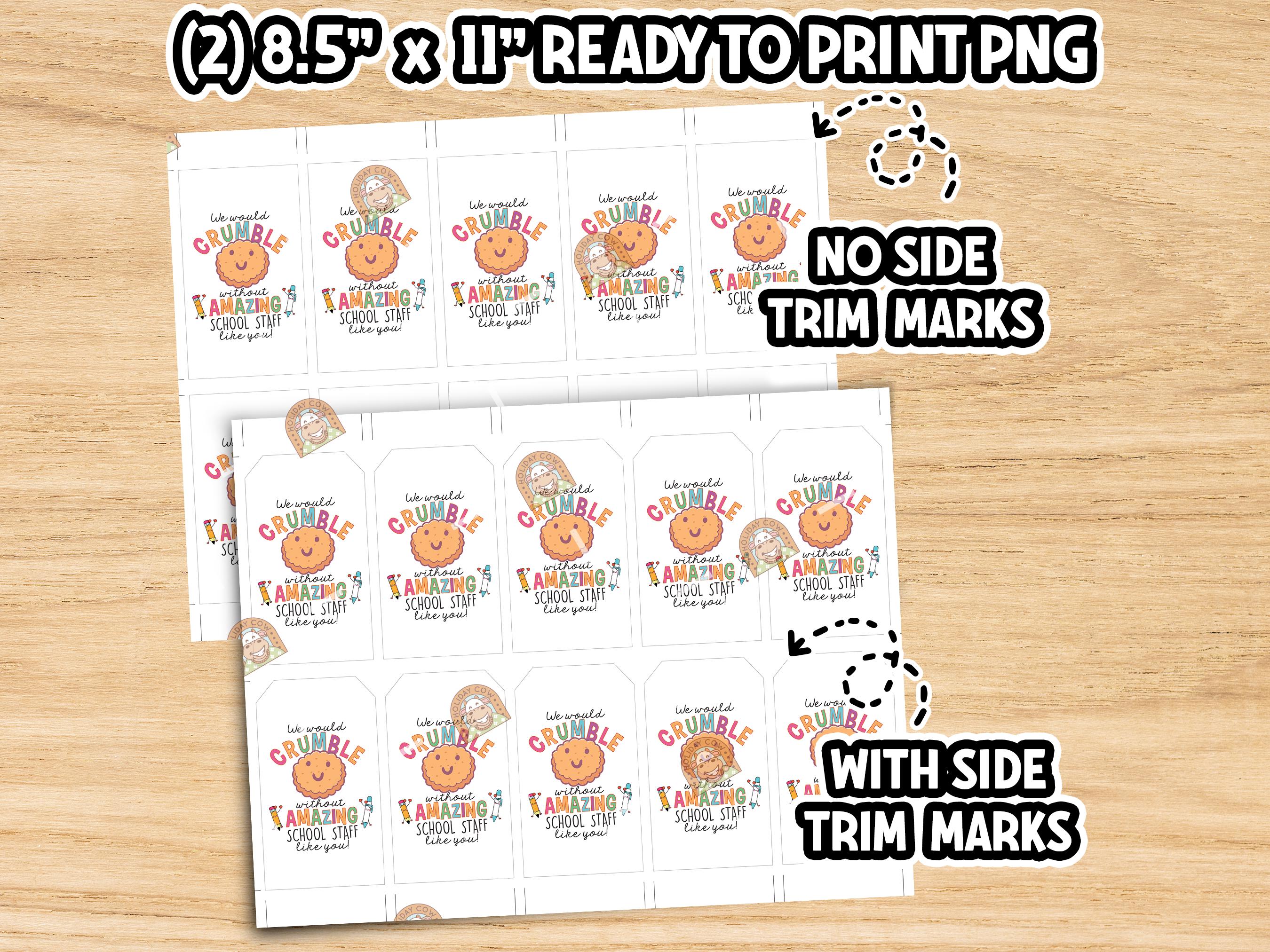 School Staff Gift Tag Printable, Classified School Employee Week Tag ...